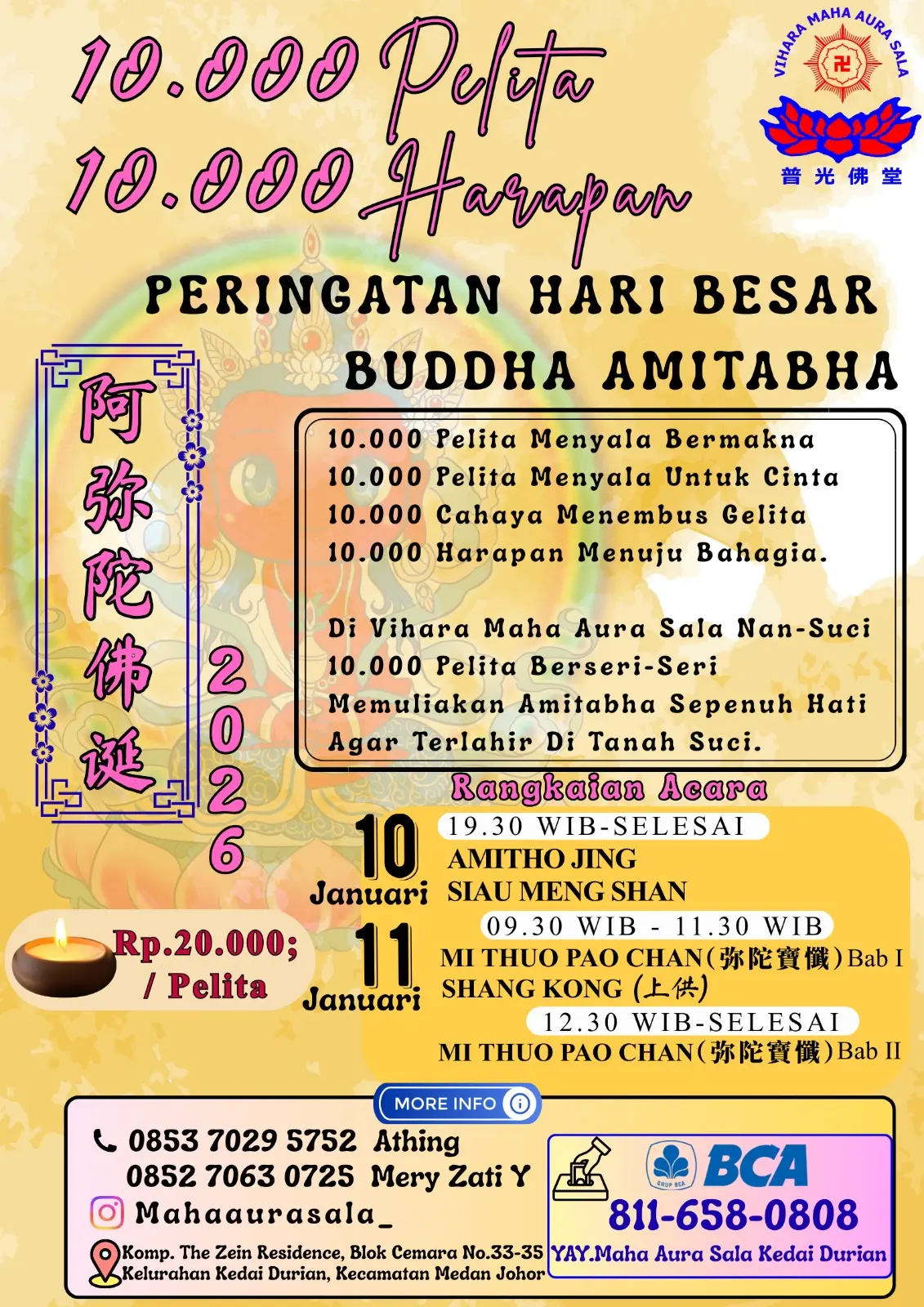 10.000 Pelita 10.000 Harapan | Hari Buddha Amitabha 2026